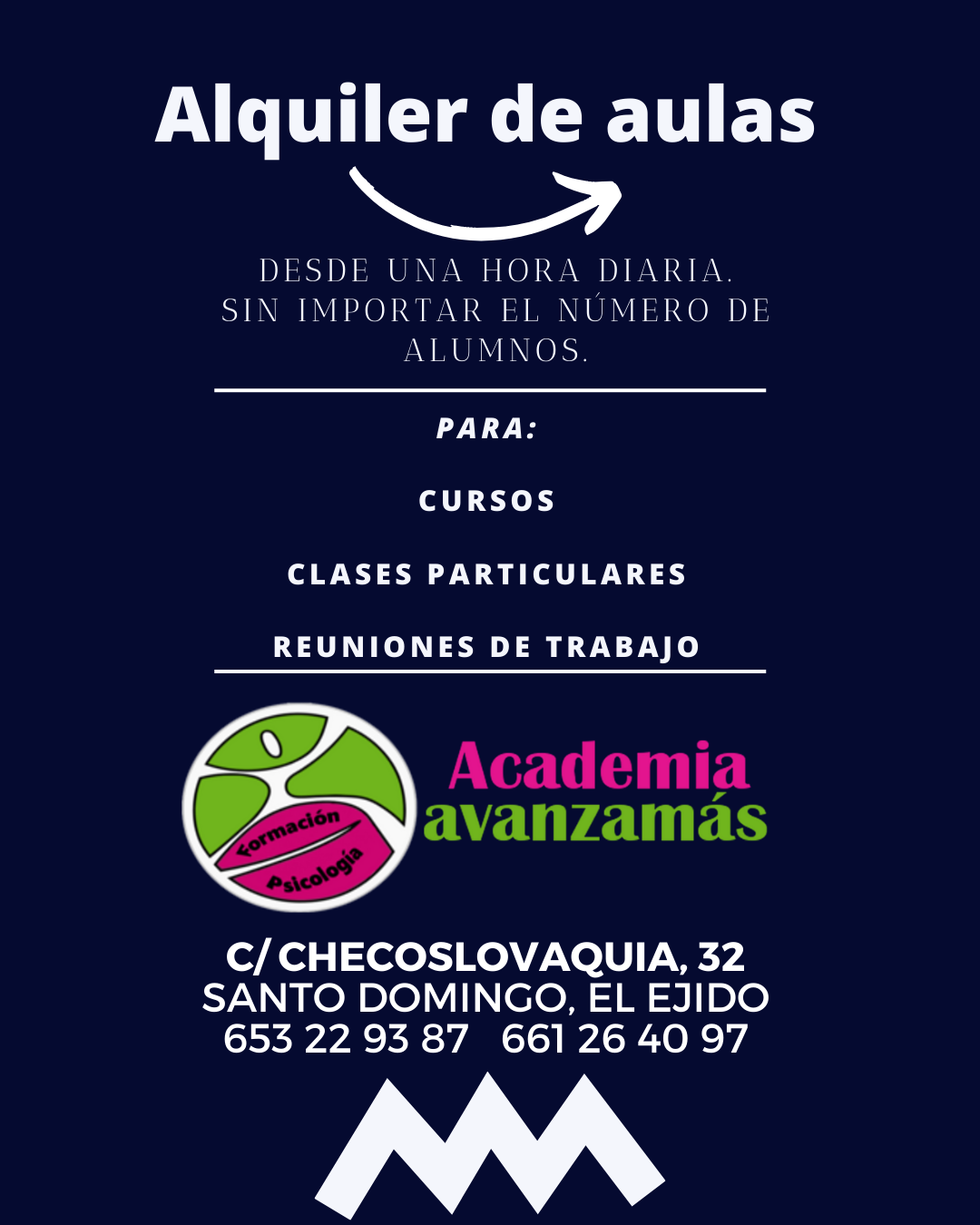 Alquiler de aulas – Academia Avanzamás